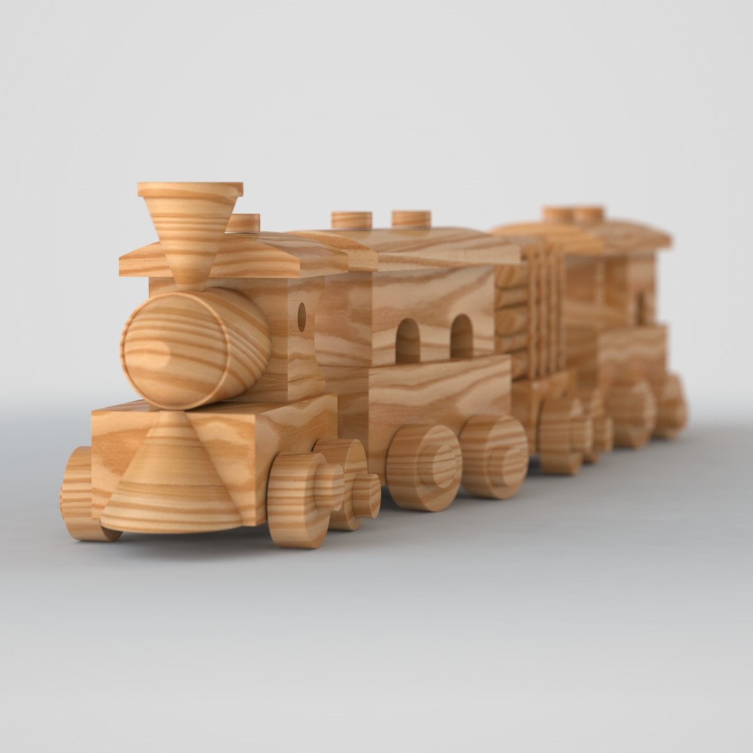3d model toy train