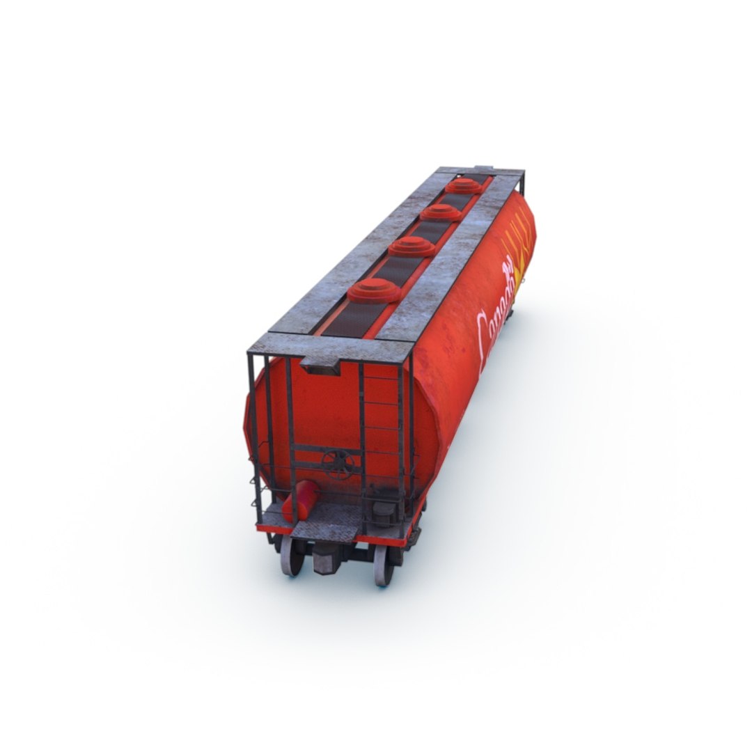 Grain Car 3D Model - TurboSquid 1218519