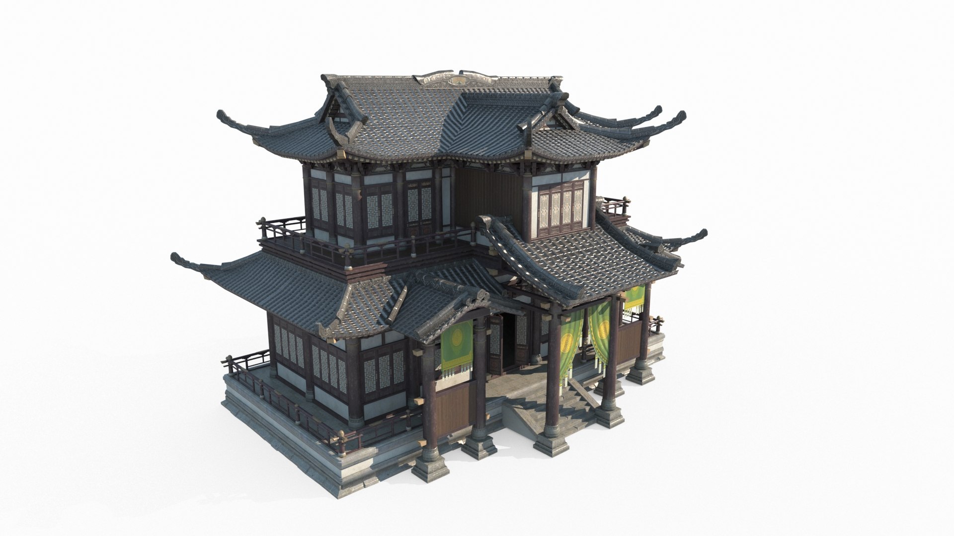 Large Scale Shops Of Ancient Buildings In Asia 3D Model - TurboSquid ...