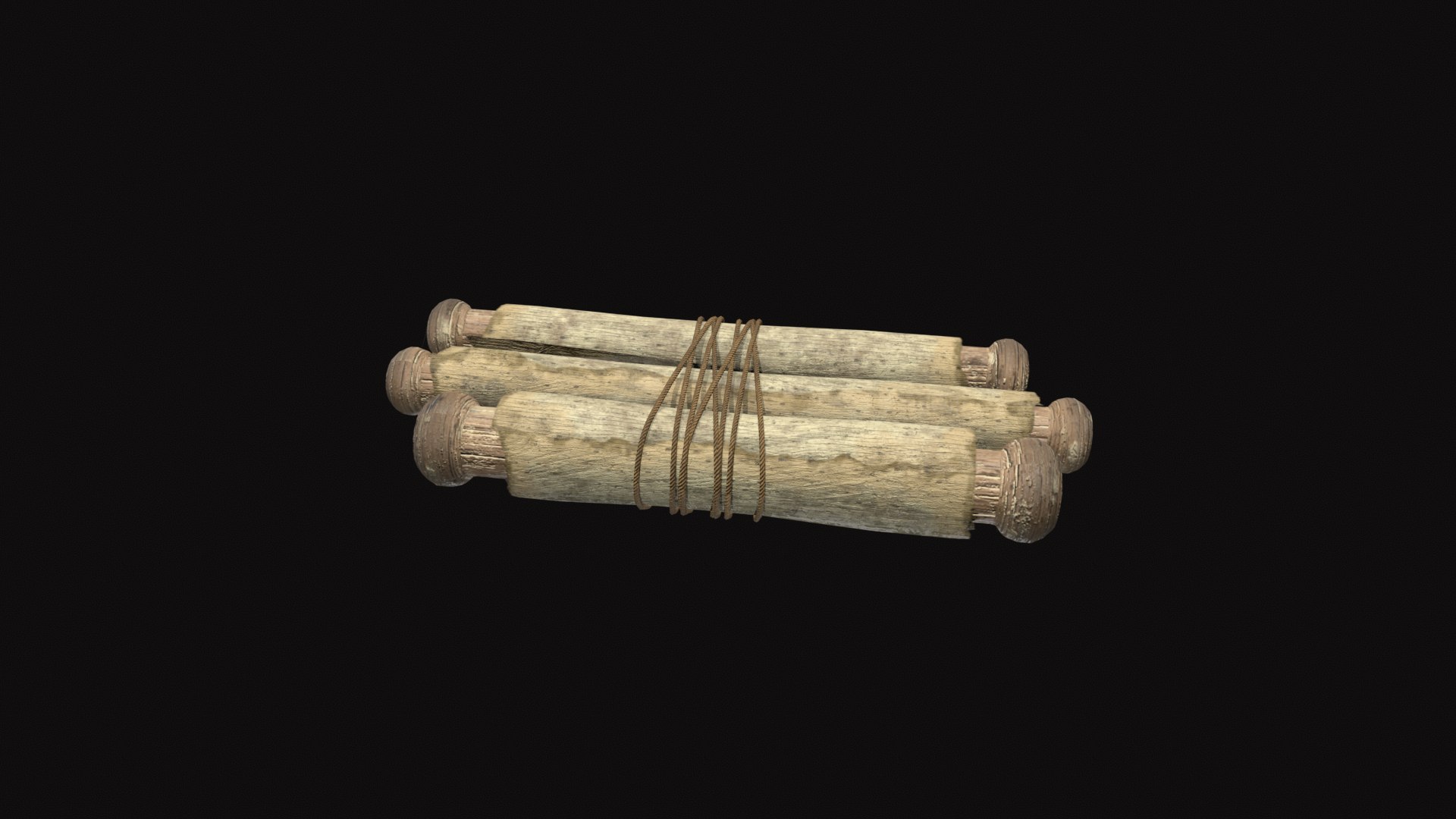 3D Medieval Scroll 02 - TurboSquid 2322797