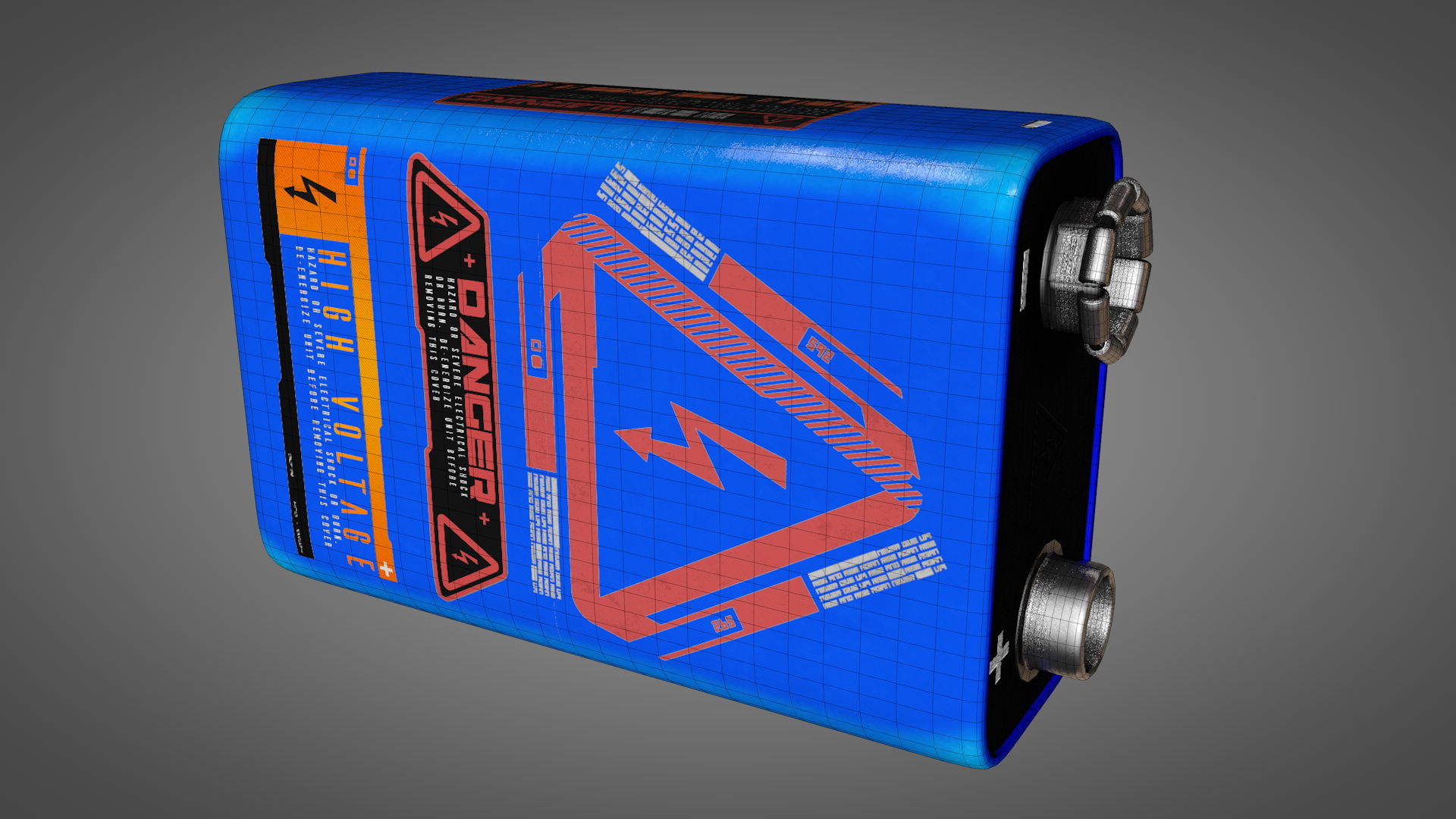 Block Battery 3D Model - TurboSquid 1362860