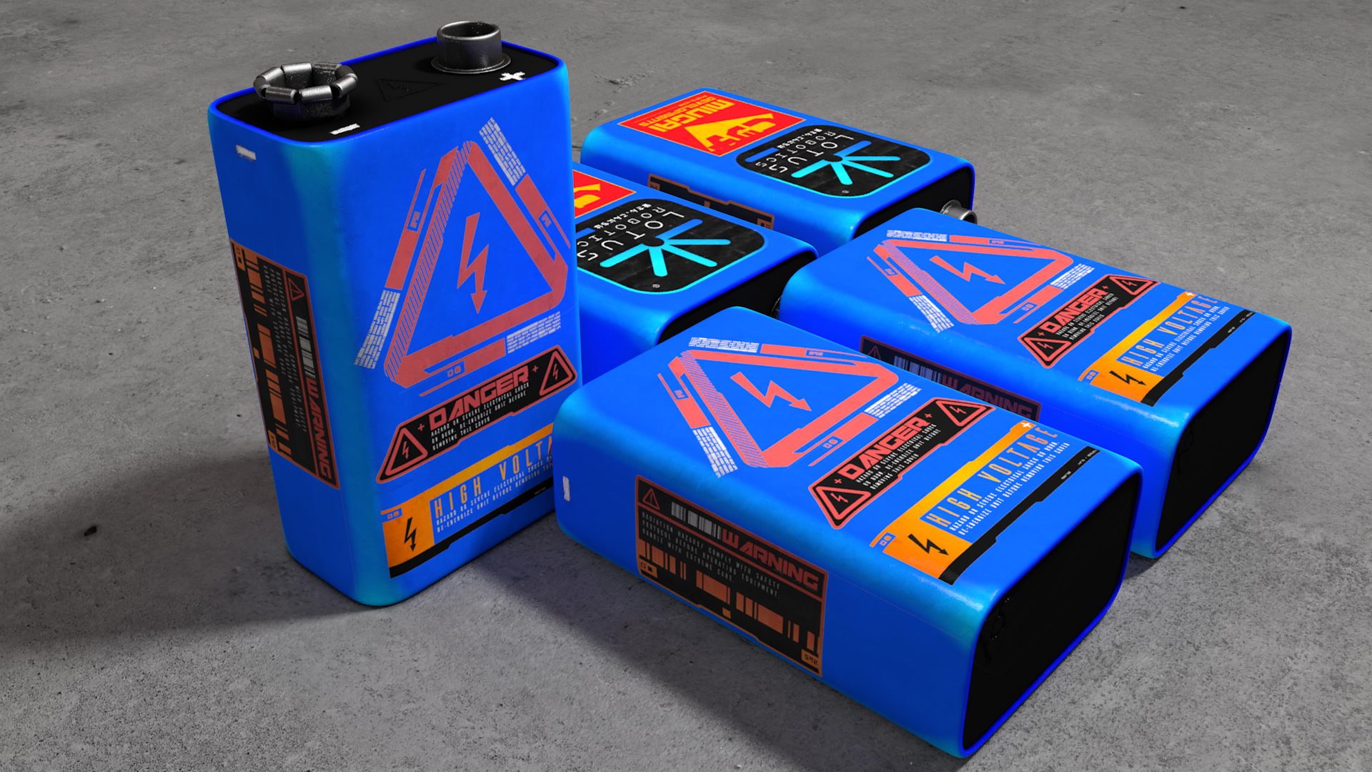 Block Battery 3D Model - TurboSquid 1362860