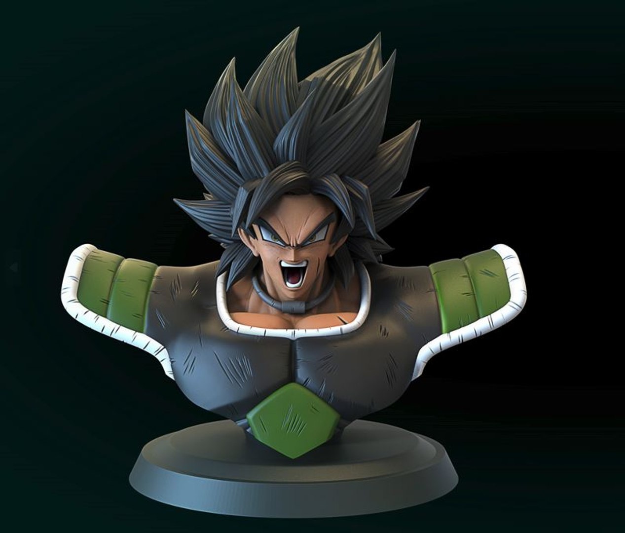 3D модель Broly Bust - TurboSquid 1998621