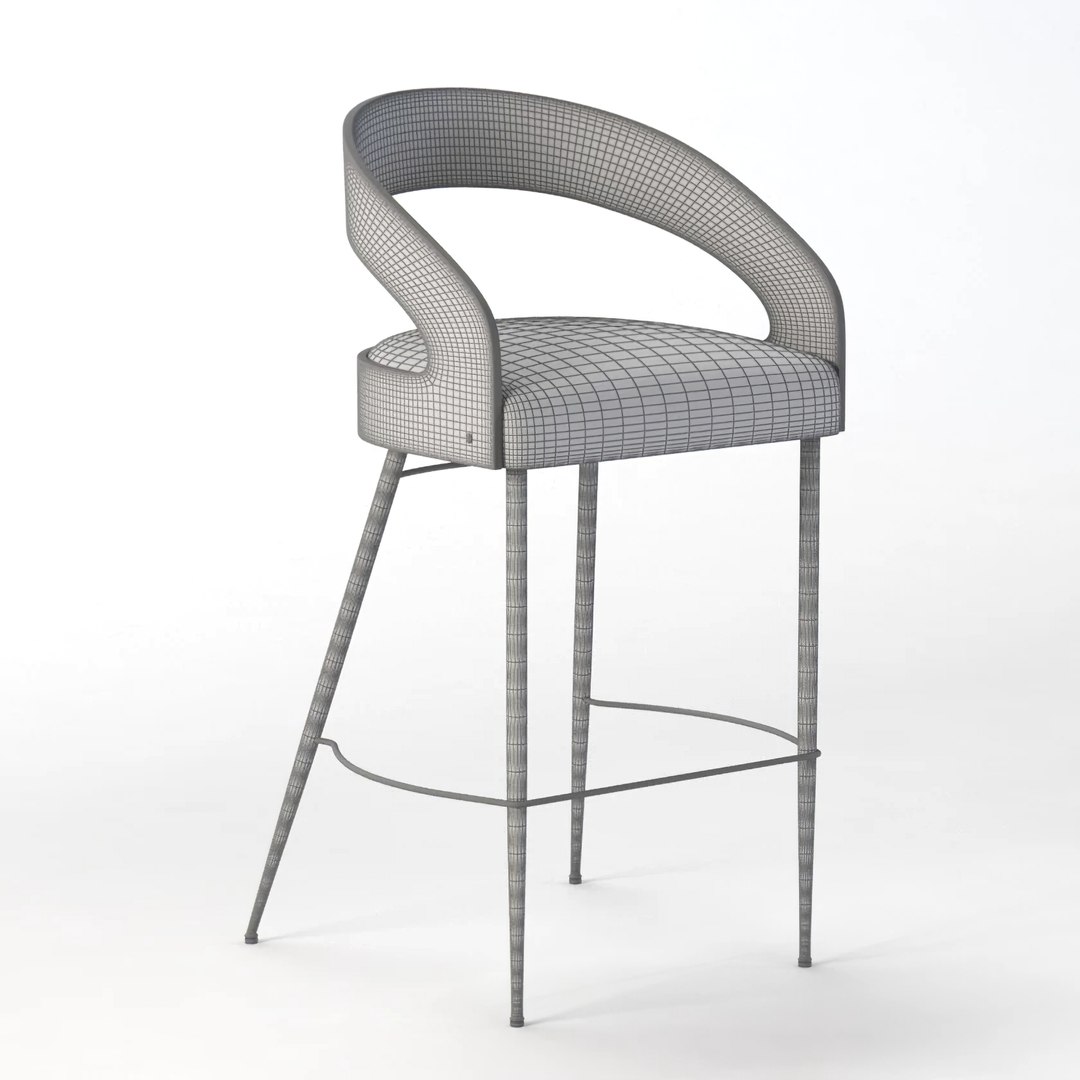 Marche Bar Stool Model - TurboSquid 1954578