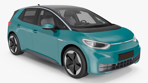 3D Electric Car Hatchback model - TurboSquid 1830792