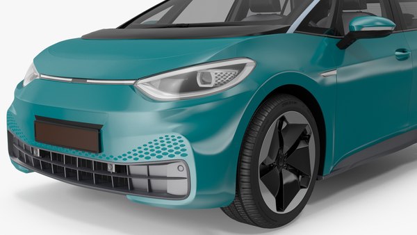 3D Electric Car Hatchback model - TurboSquid 1830792