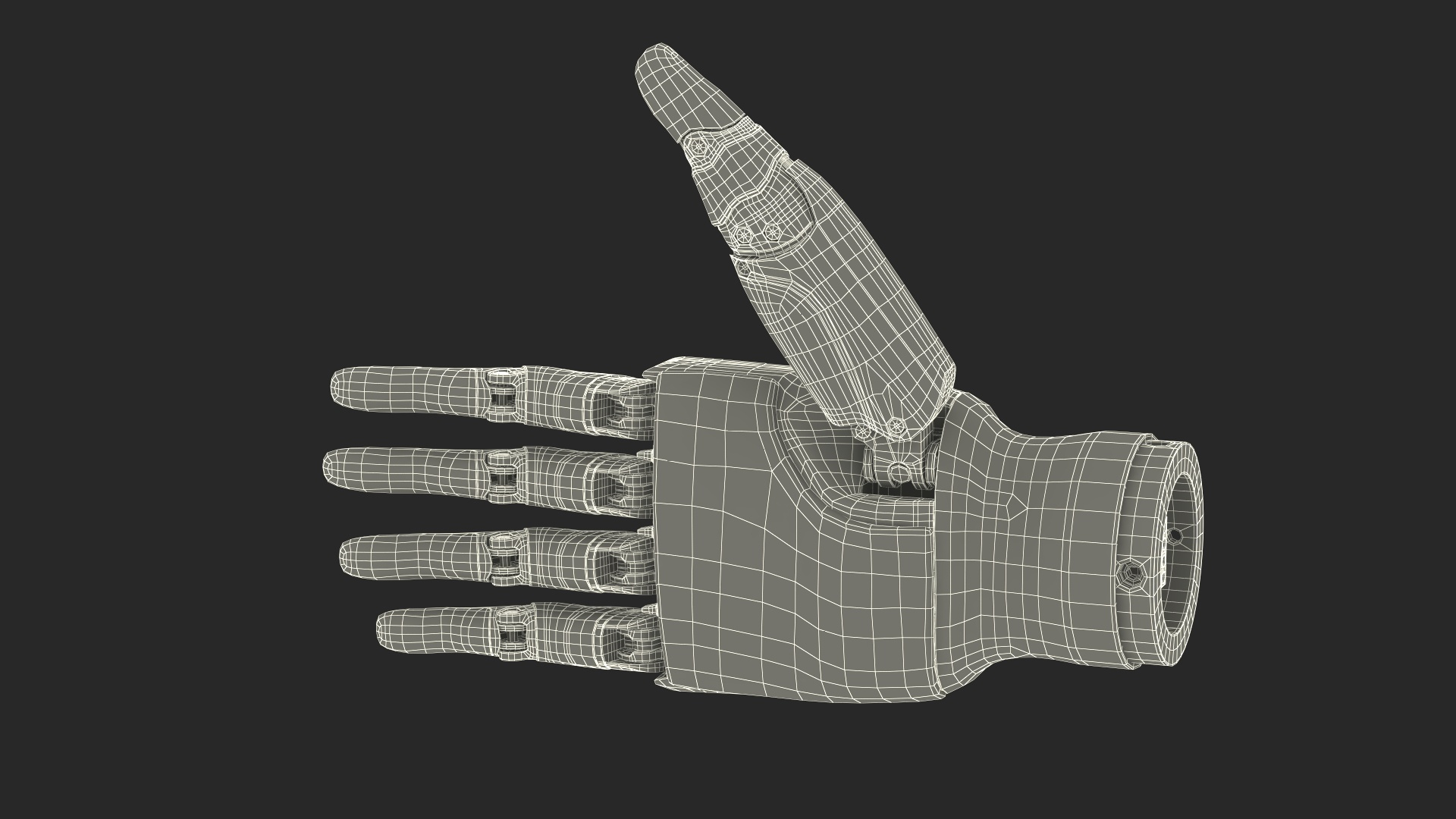 3D Right Dexterous Robot Hand - TurboSquid 2328640