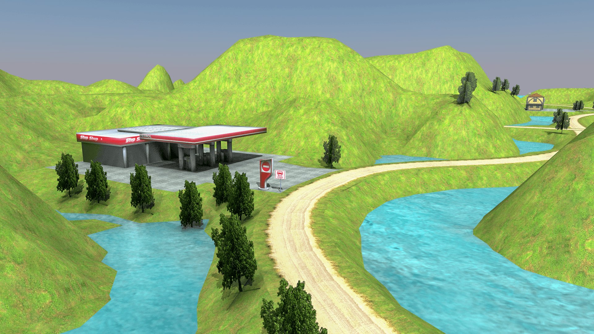 3D Low Poly Off Road Environment 3D Model - TurboSquid 1724903