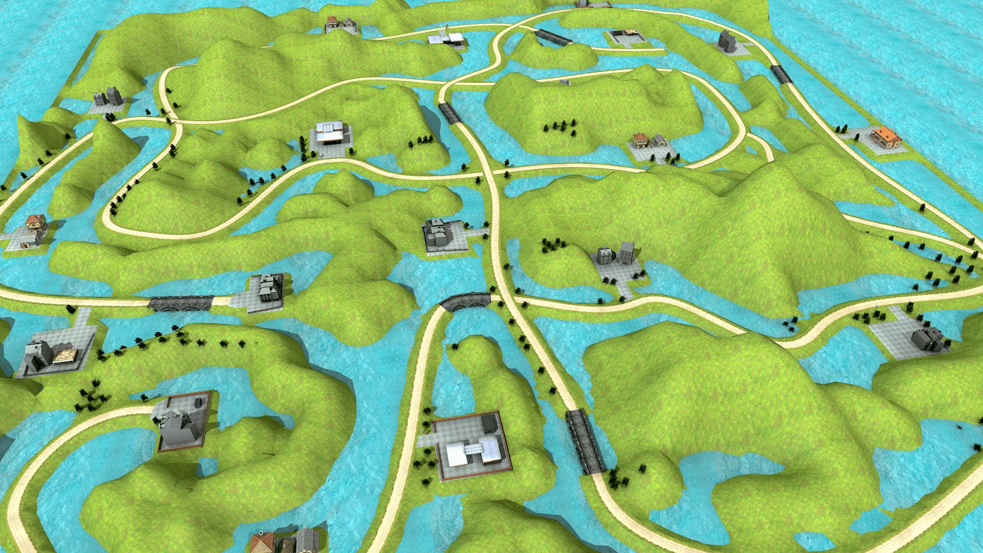 3D Low Poly Off Road Environment 3D Model - TurboSquid 1724903