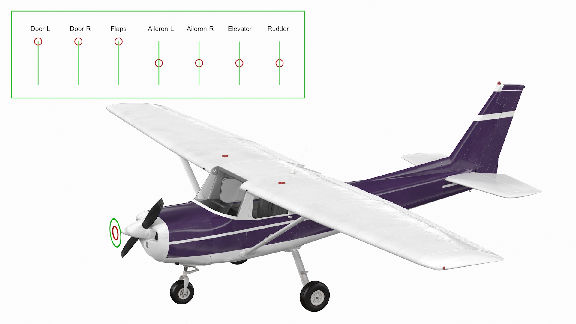 3D Single Engine Aircraft Rigged Model - TurboSquid 1546440