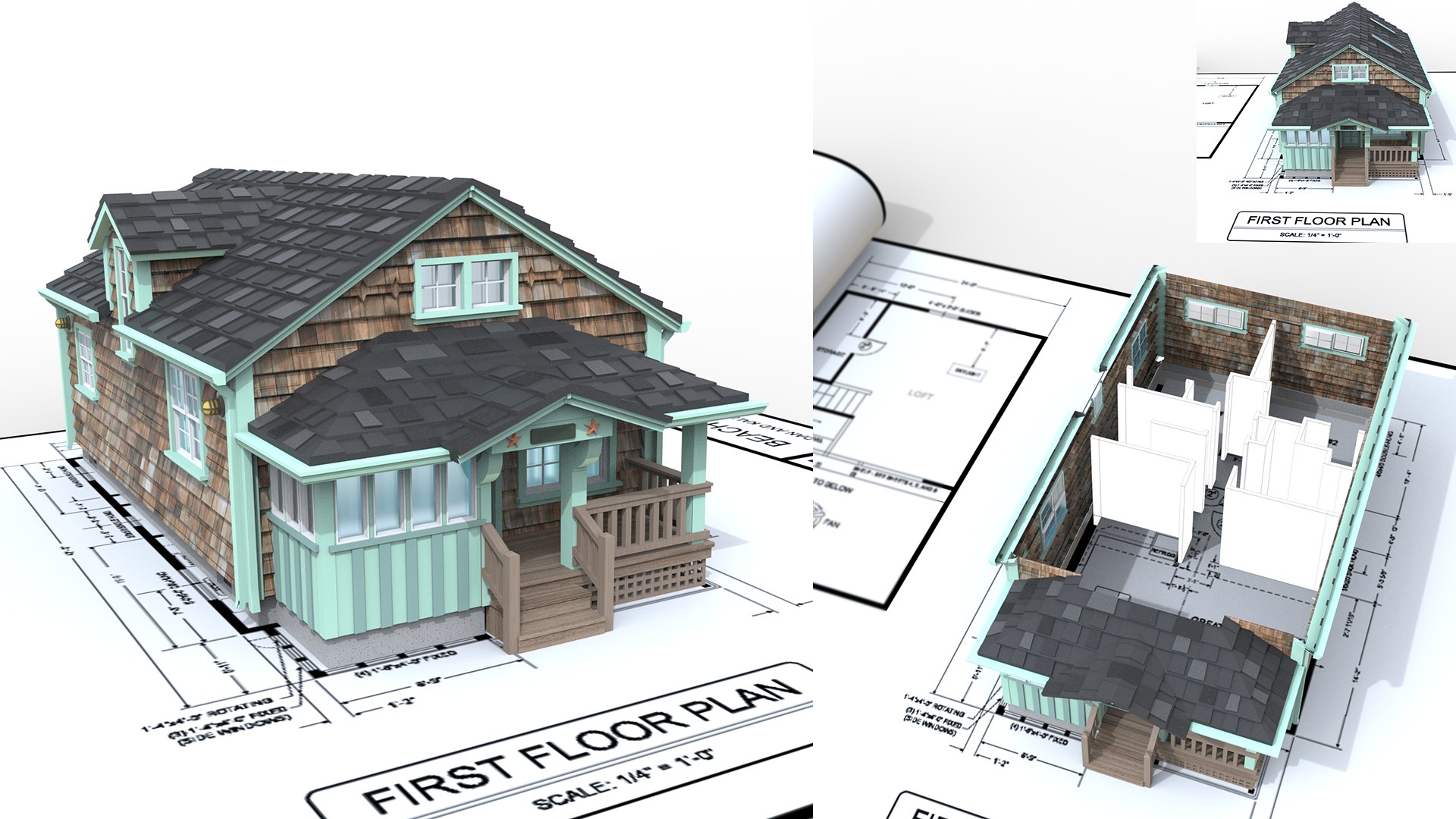 3D Beach House 3D Print File - TurboSquid 2214132