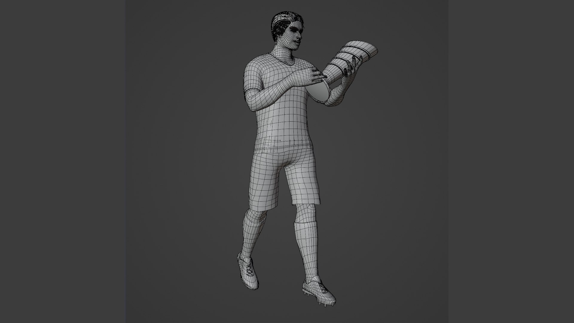 Football Player Game Ready 3D Model - TurboSquid 2208090