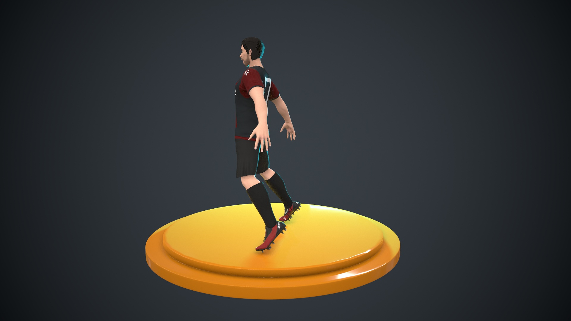 Football Player Game Ready 3D Model - TurboSquid 2208090