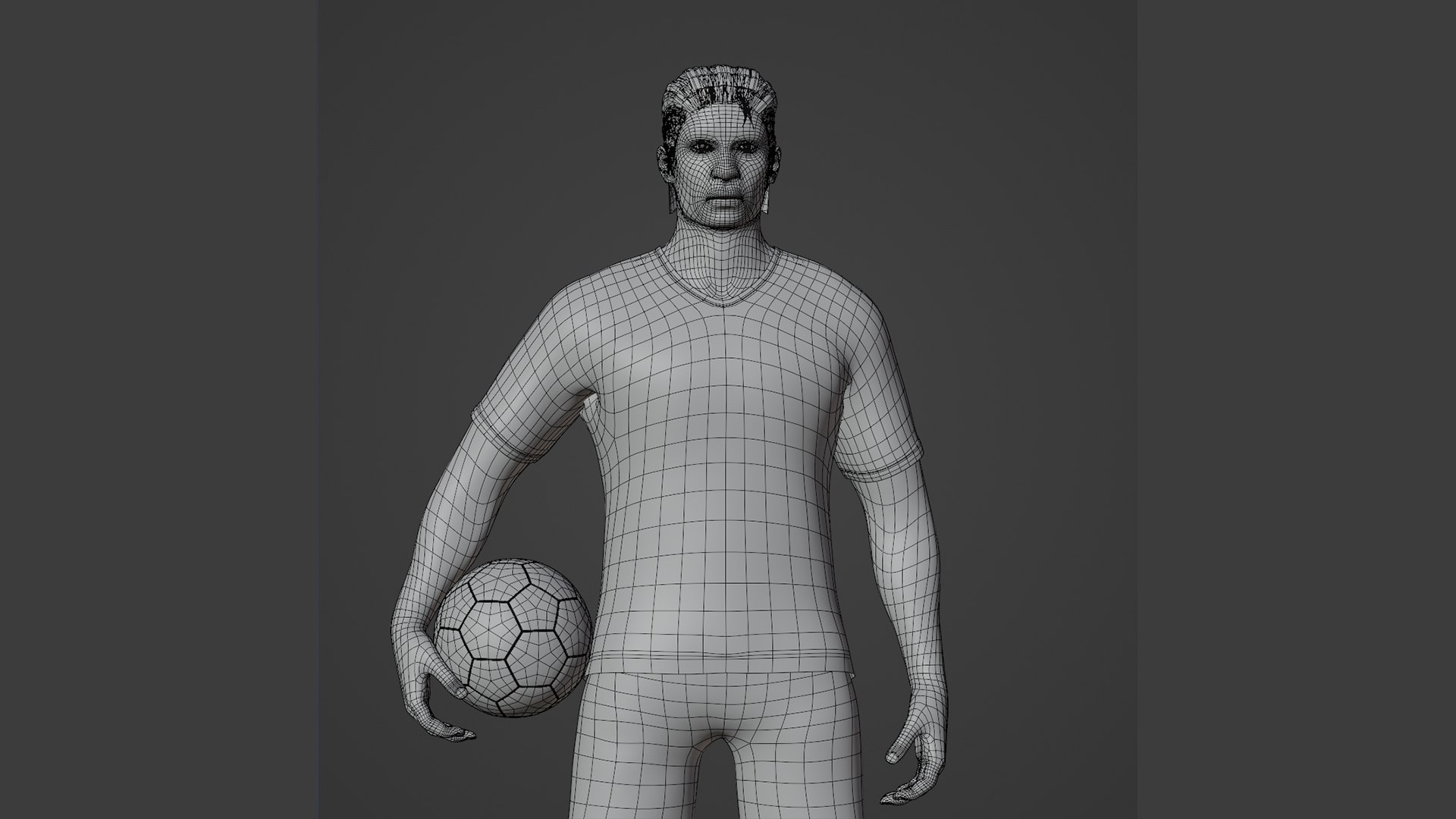 Football Player Game Ready 3D Model - TurboSquid 2208090