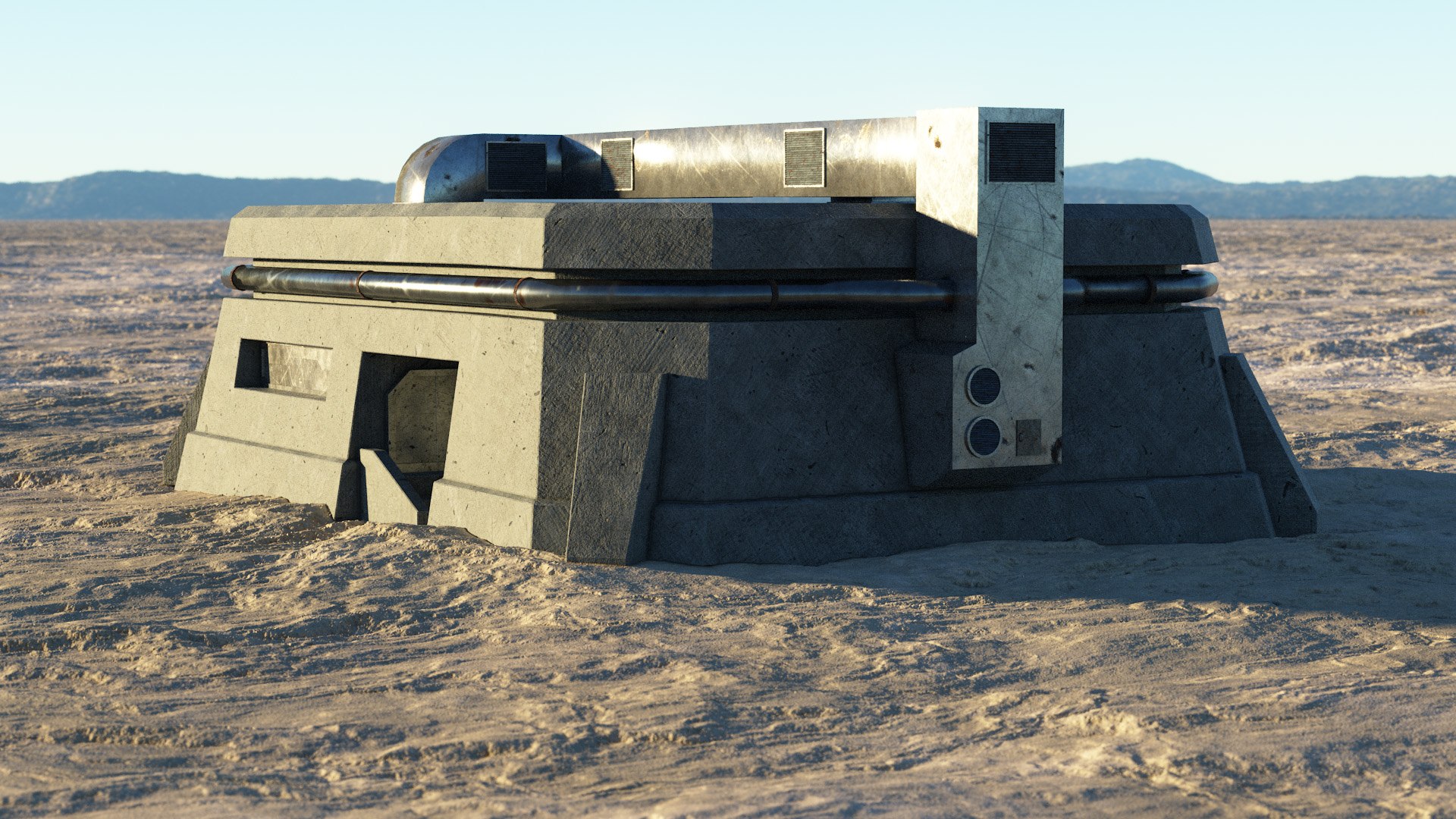 3D Bunker Model - TurboSquid 1804828