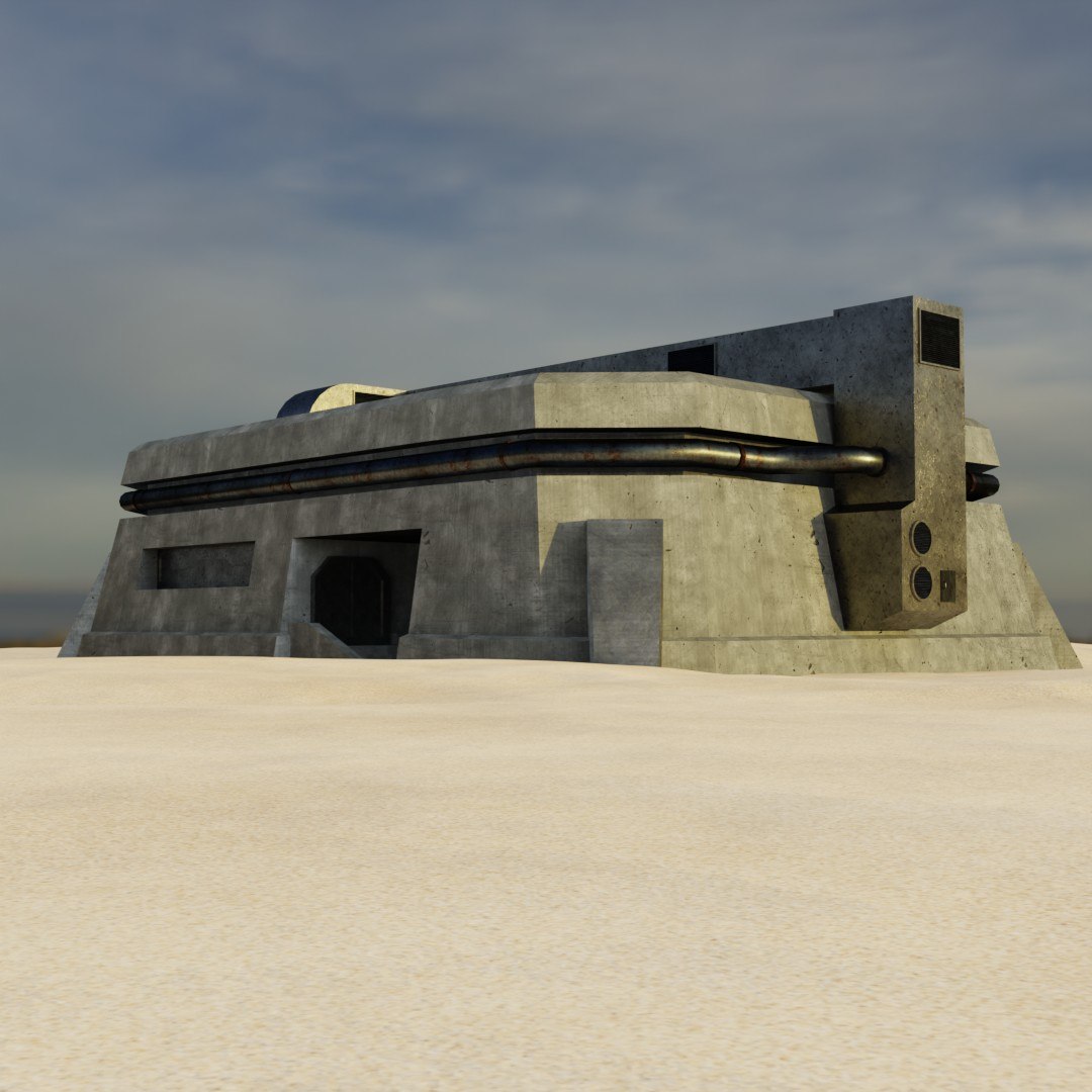 3D Bunker Model - TurboSquid 1804828