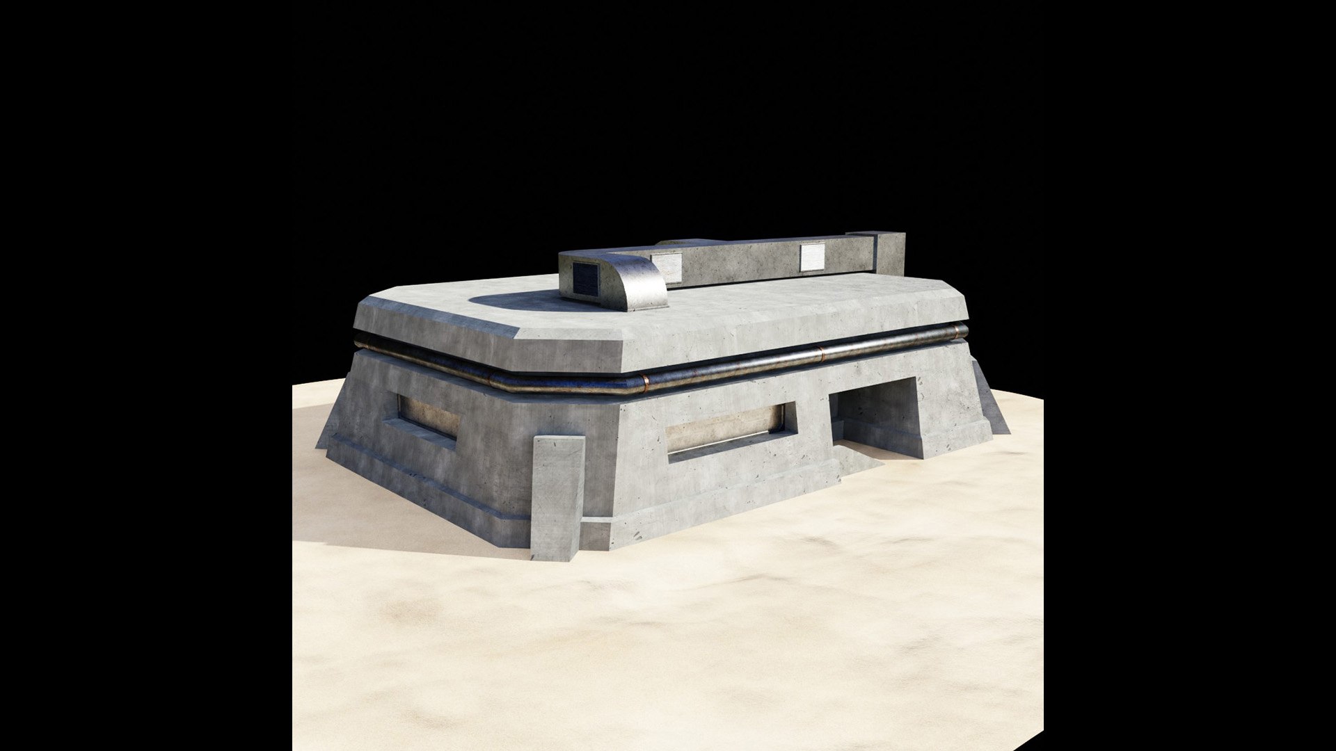 3D Bunker Model - TurboSquid 1804828