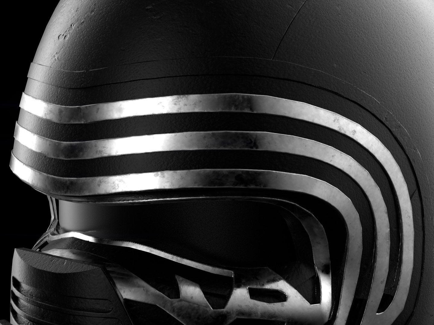 3D Kylo Ren Mask - TurboSquid 1809851