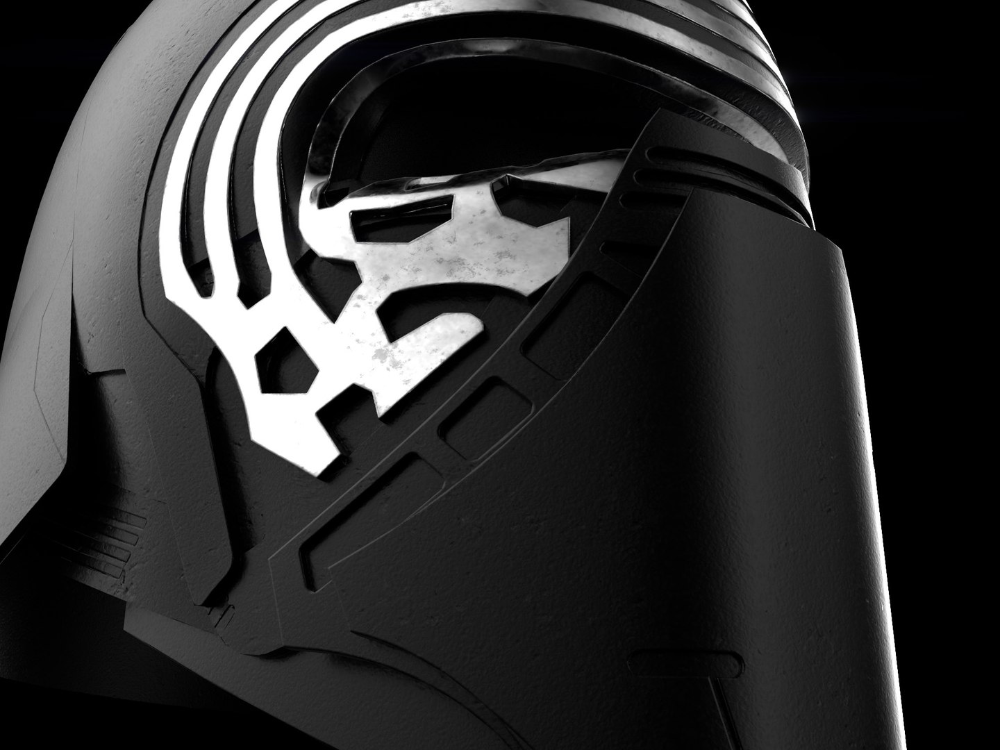 3D Kylo Ren Mask - TurboSquid 1809851
