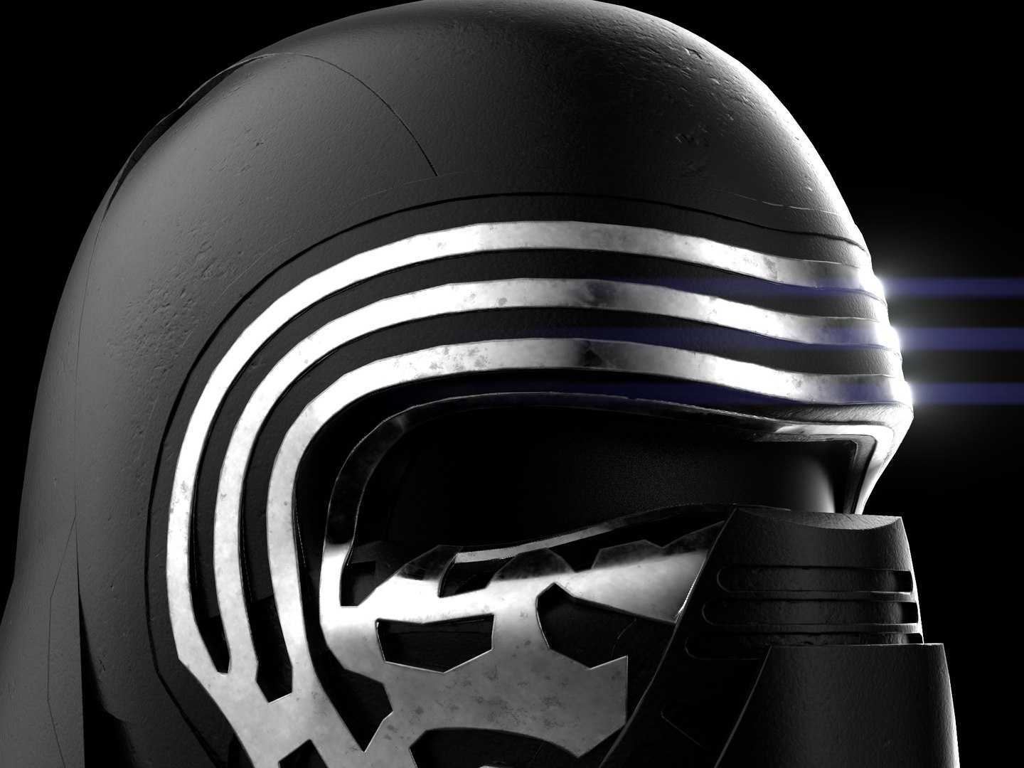 3D Kylo Ren Mask - TurboSquid 1809851