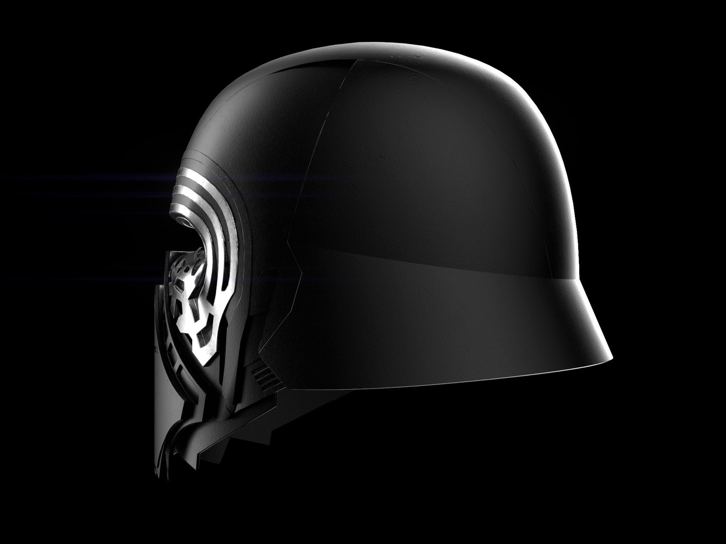 3D Kylo Ren Mask - TurboSquid 1809851