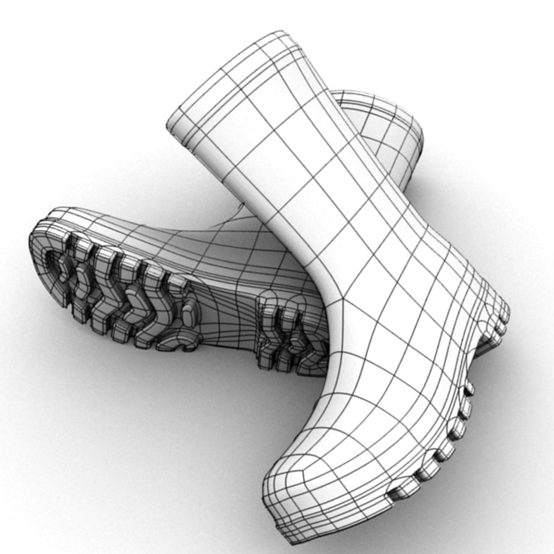 3d Pink Wellington Boots