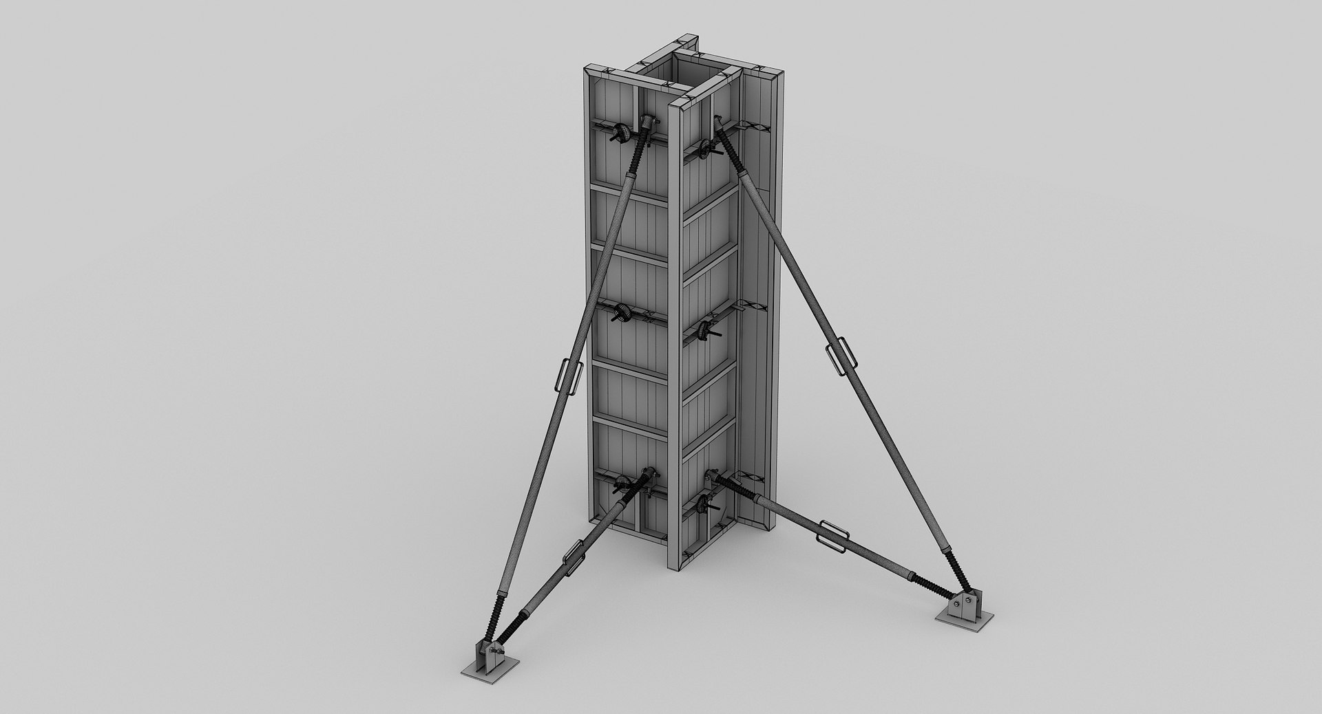 Formwork Column 3D Model - TurboSquid 1164613