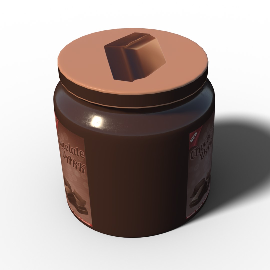 3D Chocolate Jar - TurboSquid 2059116