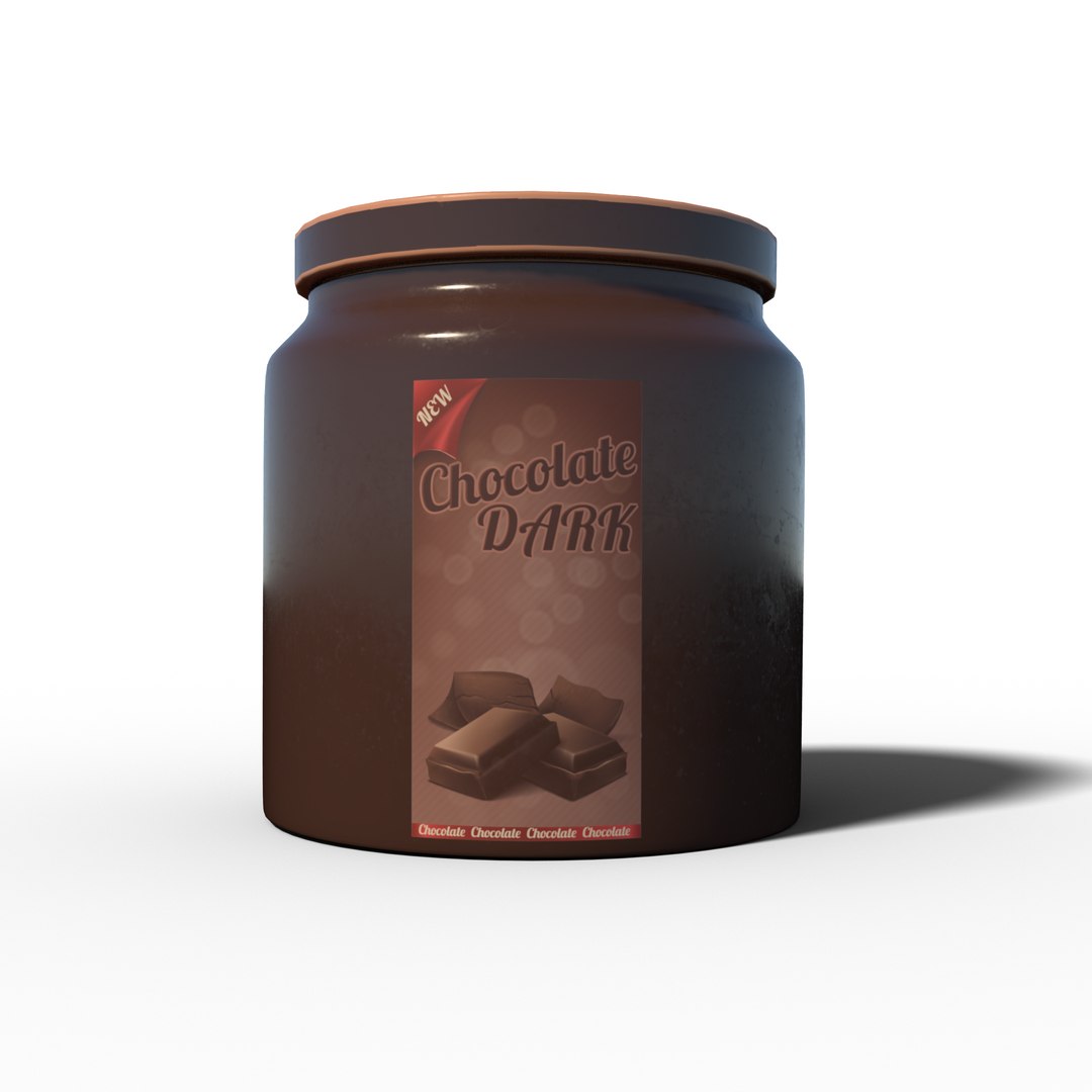 3D Chocolate Jar - TurboSquid 2059116