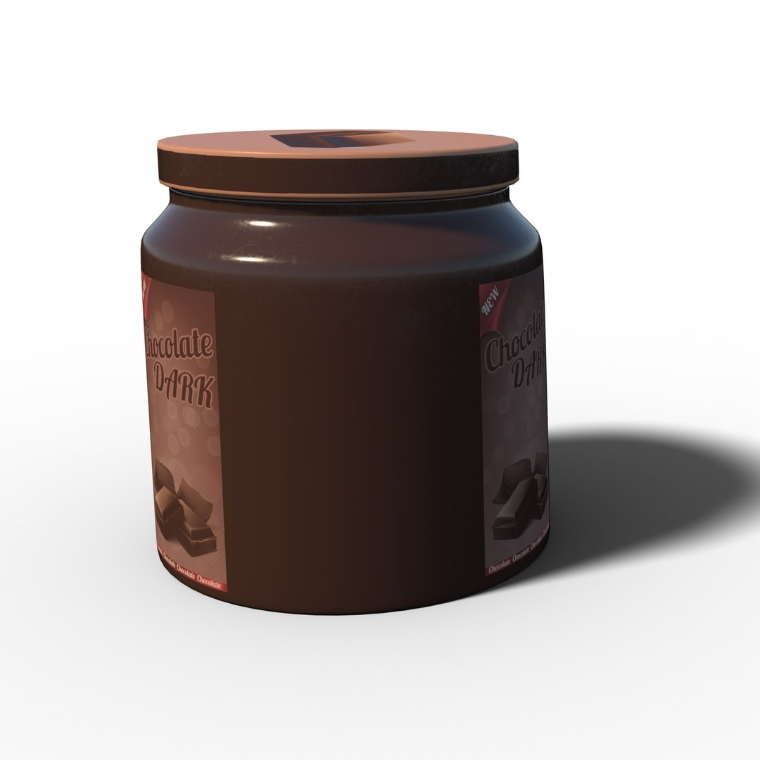 3D Chocolate Jar - TurboSquid 2059116