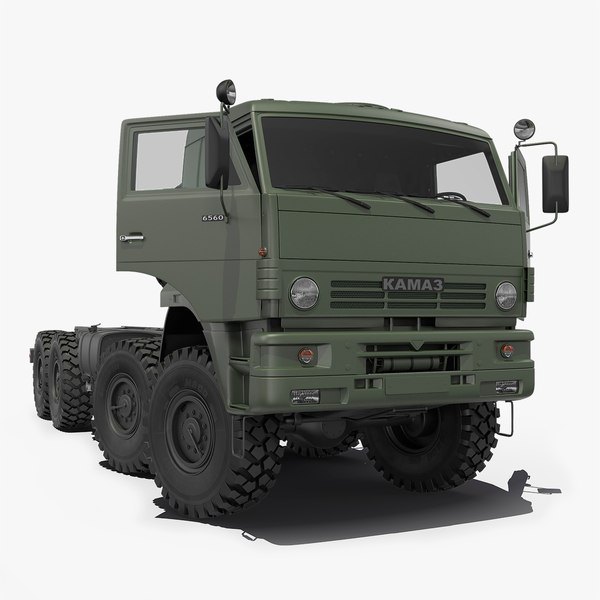 3D модель Тяжёлое внедорожное шасси Kamaz 6560 Rigged - TurboSquid 1487009