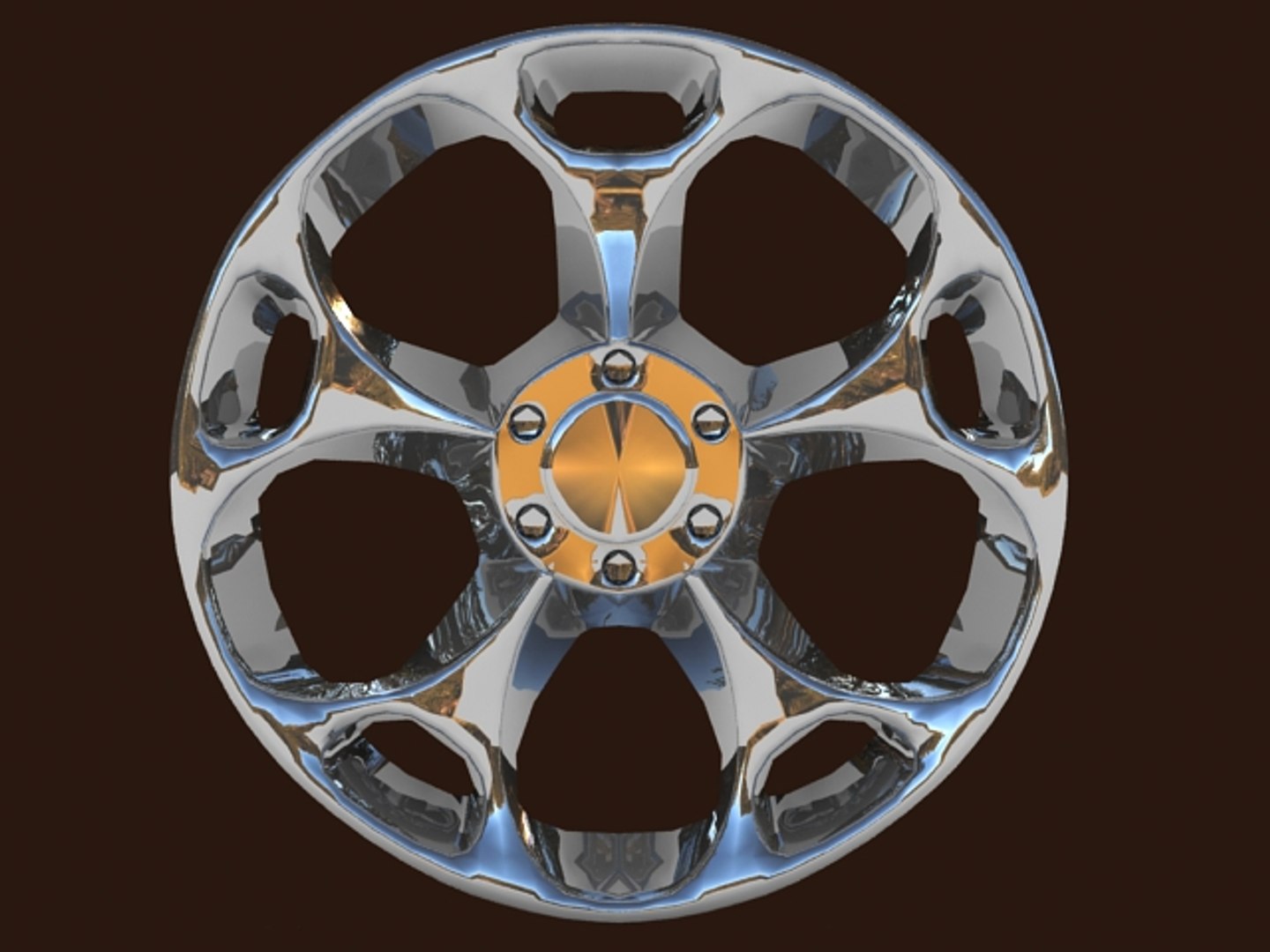 maya alloy car wheel
