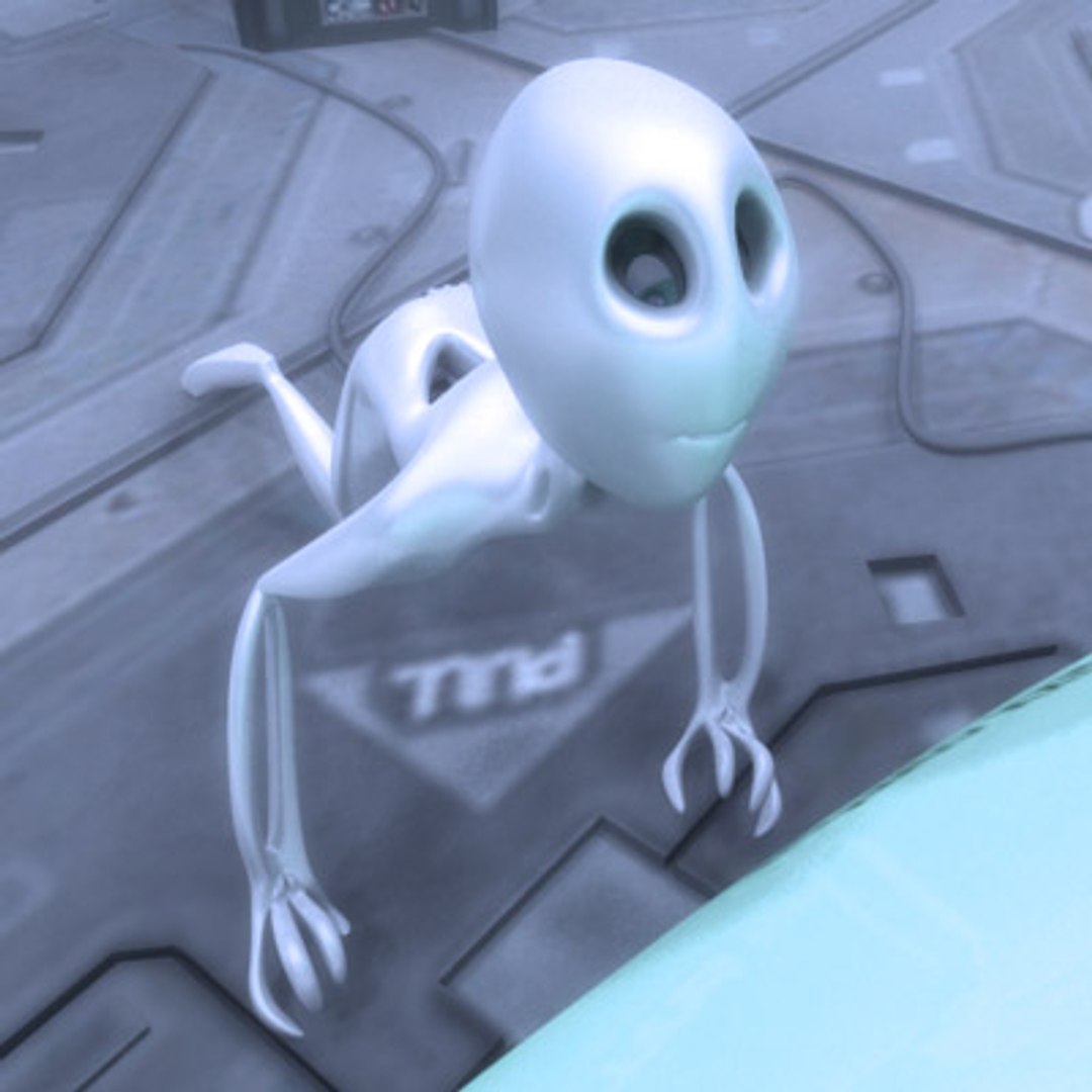 Cute Alien Character 3d Model