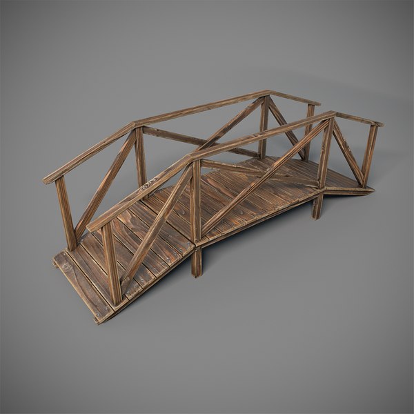 3d wooden structures model