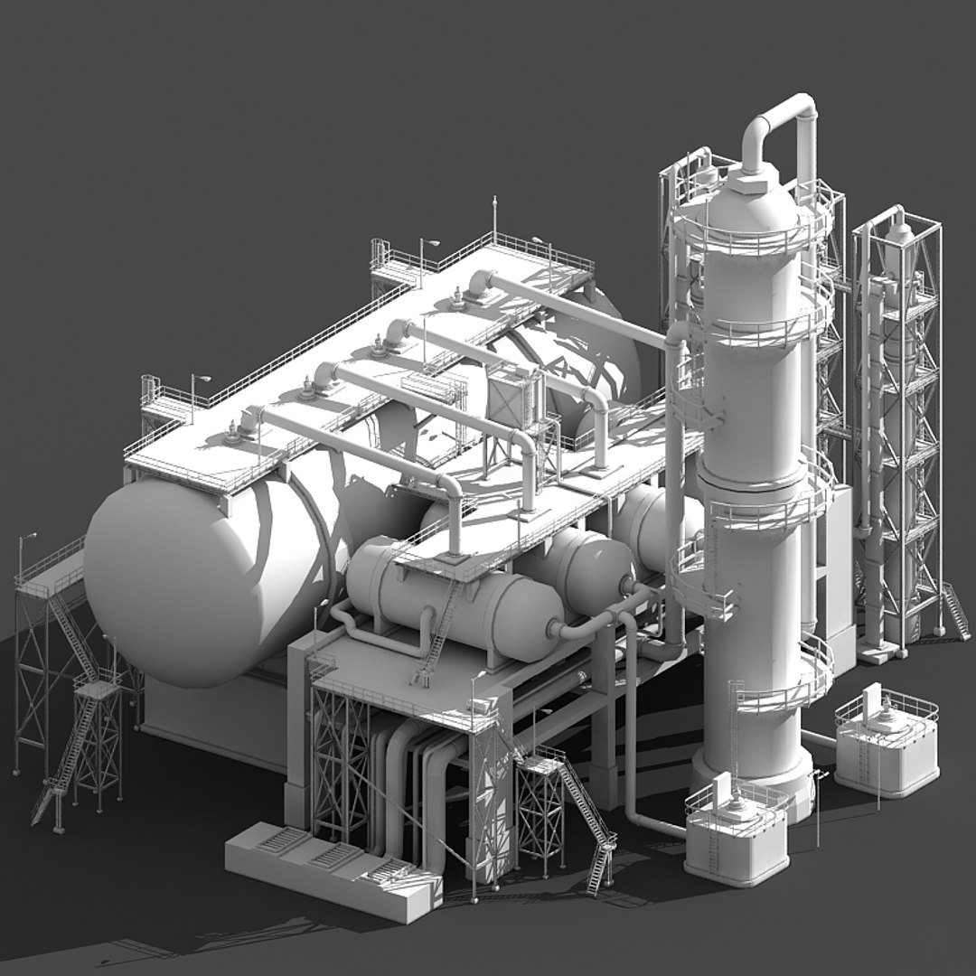 3d Refinery Unit Model