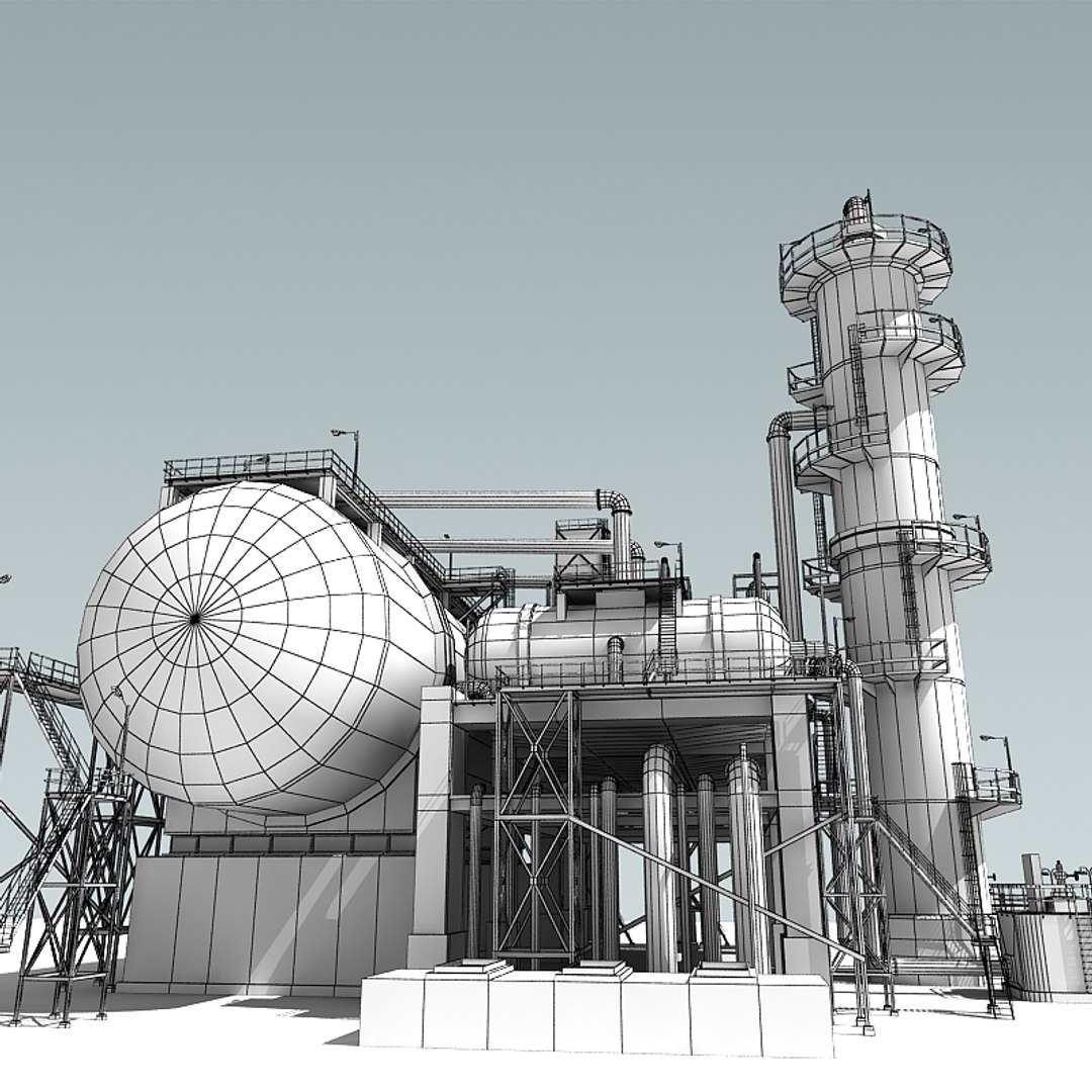 3d Refinery Unit Model