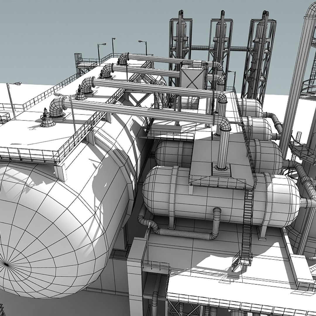 3d Refinery Unit Model