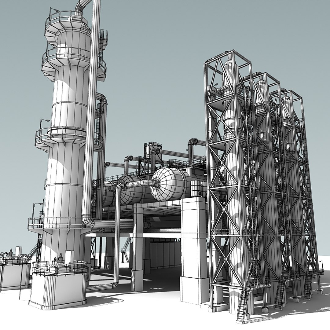 3d Refinery Unit Model