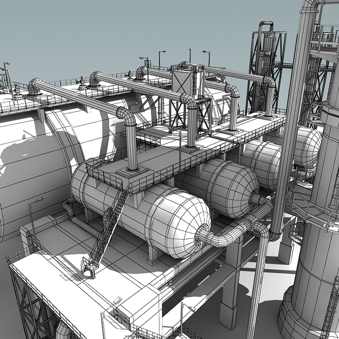 3d Refinery Unit Model