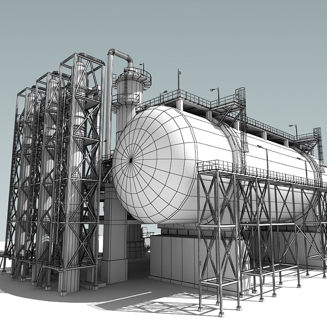 3d Refinery Unit Model