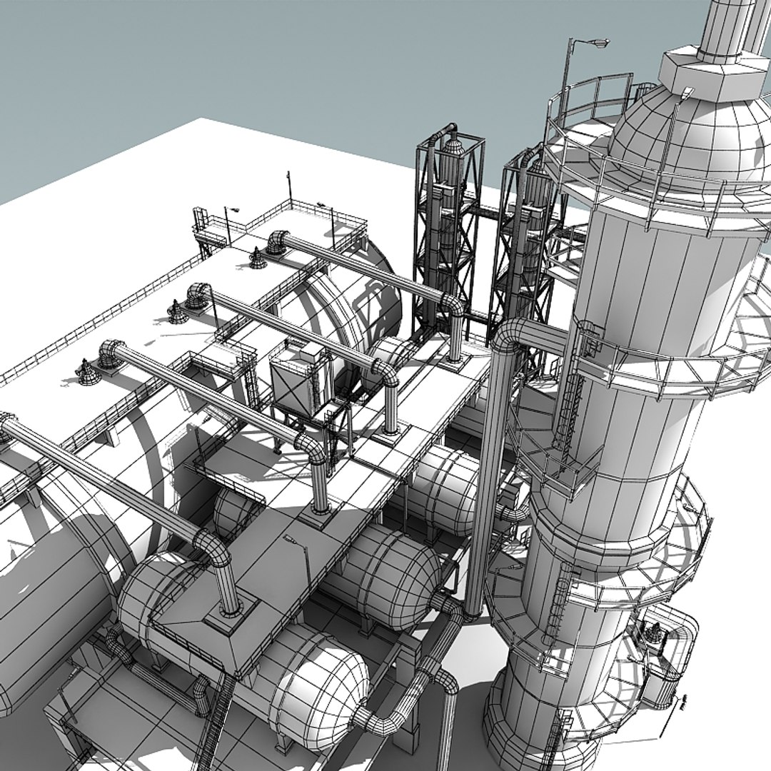 3d Refinery Unit Model
