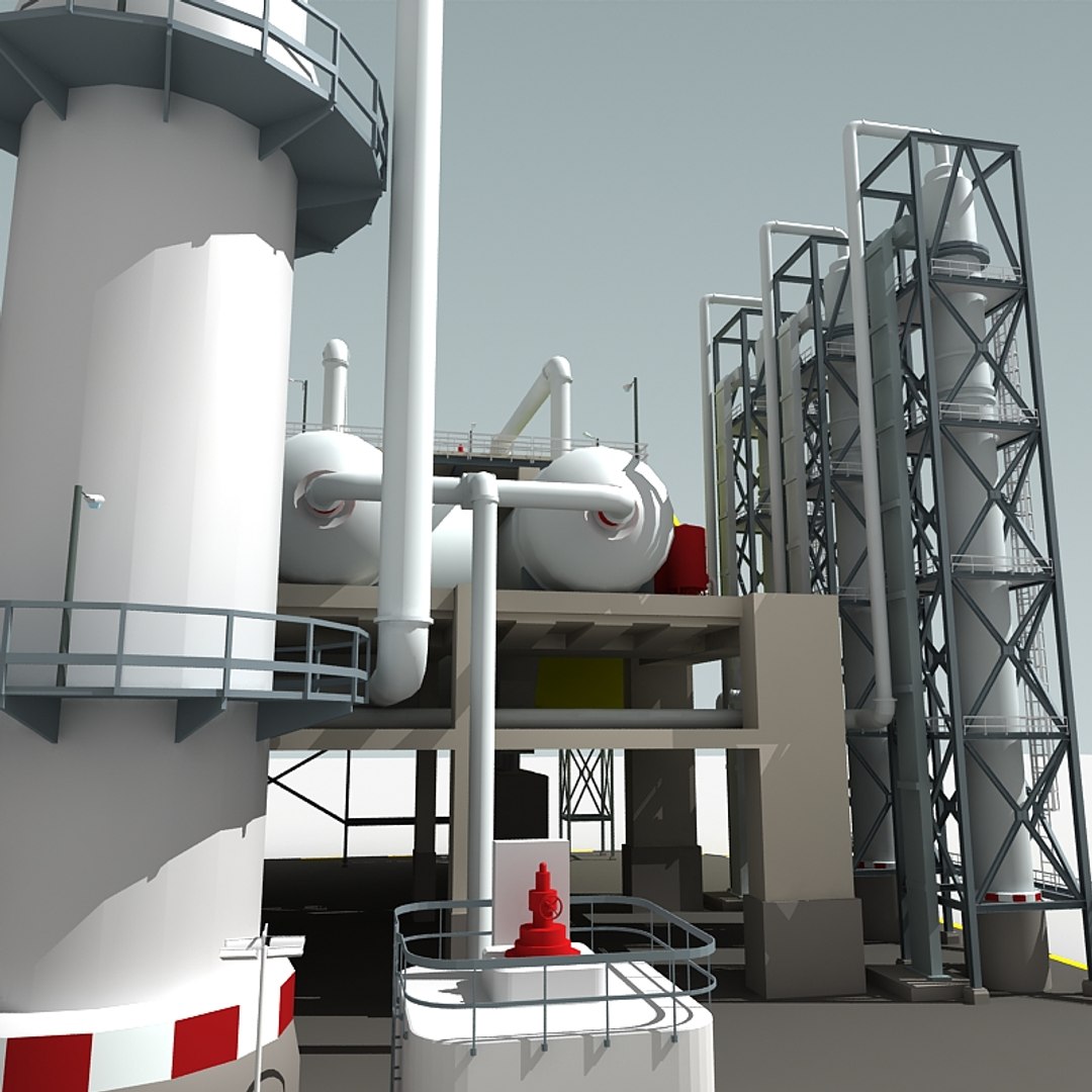 3d Refinery Unit Model