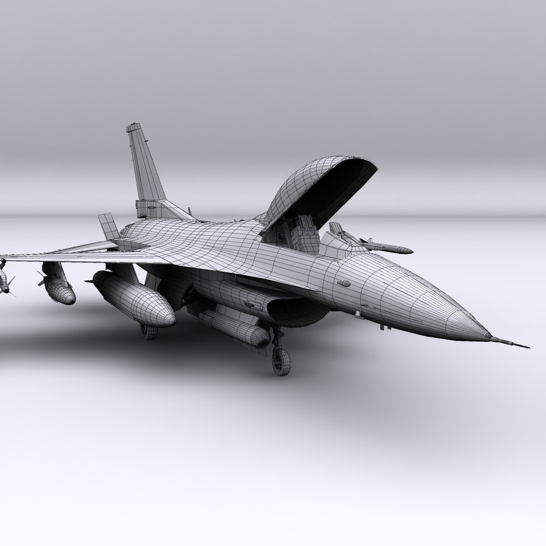 General Dynamics F-16 Fighting Falcon 3d Model
