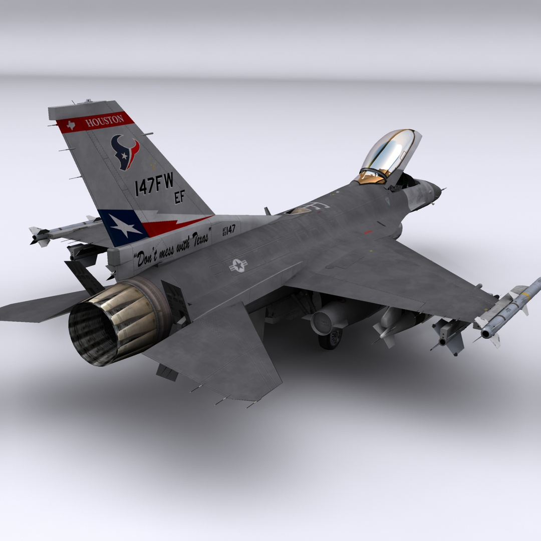 general dynamics f-16 fighting falcon 3d model