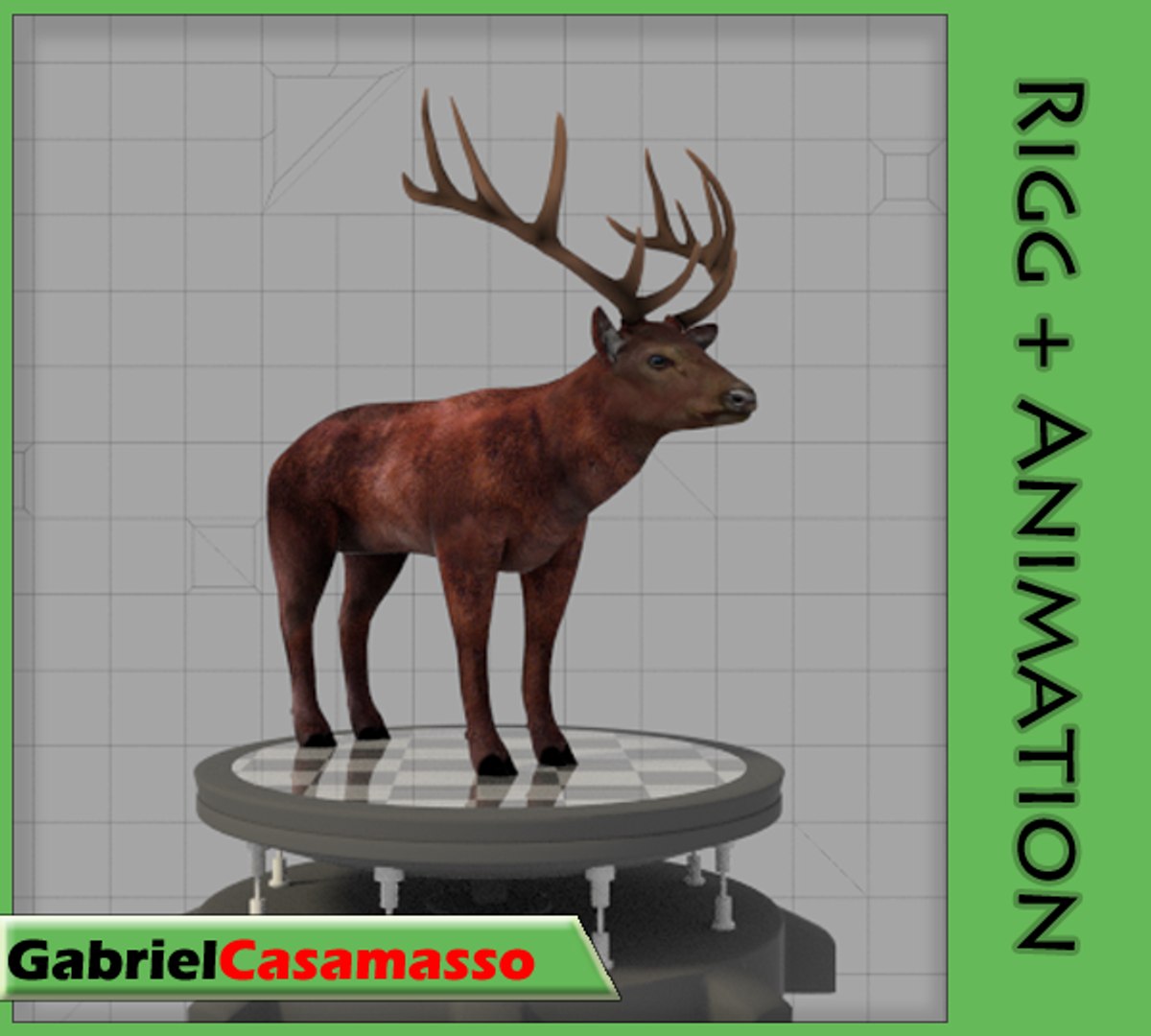 Red Deer 3d Model