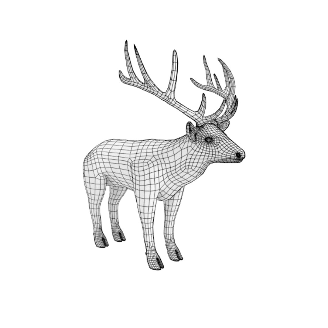 Red Deer 3d Model
