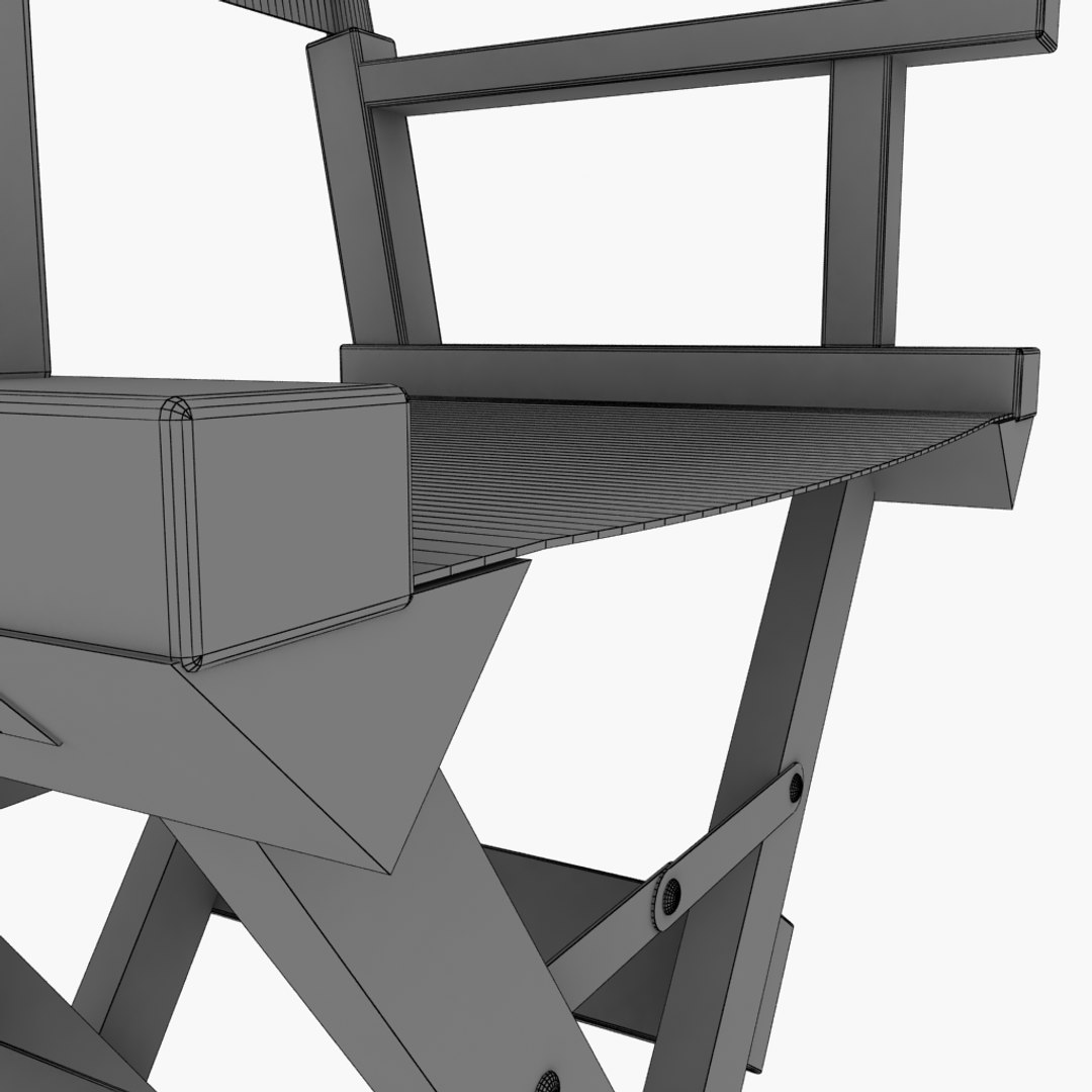 3d Model Makeup Director S Chair