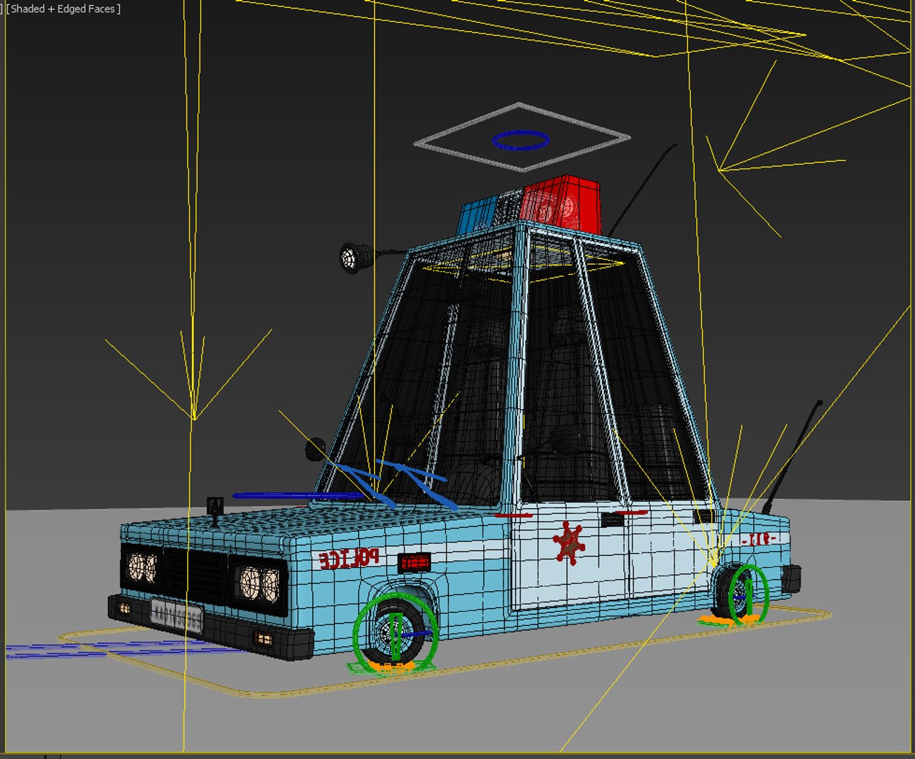 3D Stylized Police Car - TurboSquid 1534752