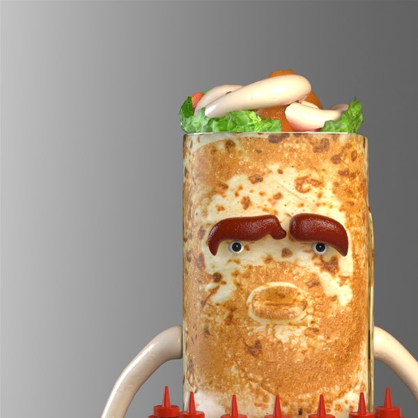 3D Shawarma Models | TurboSquid