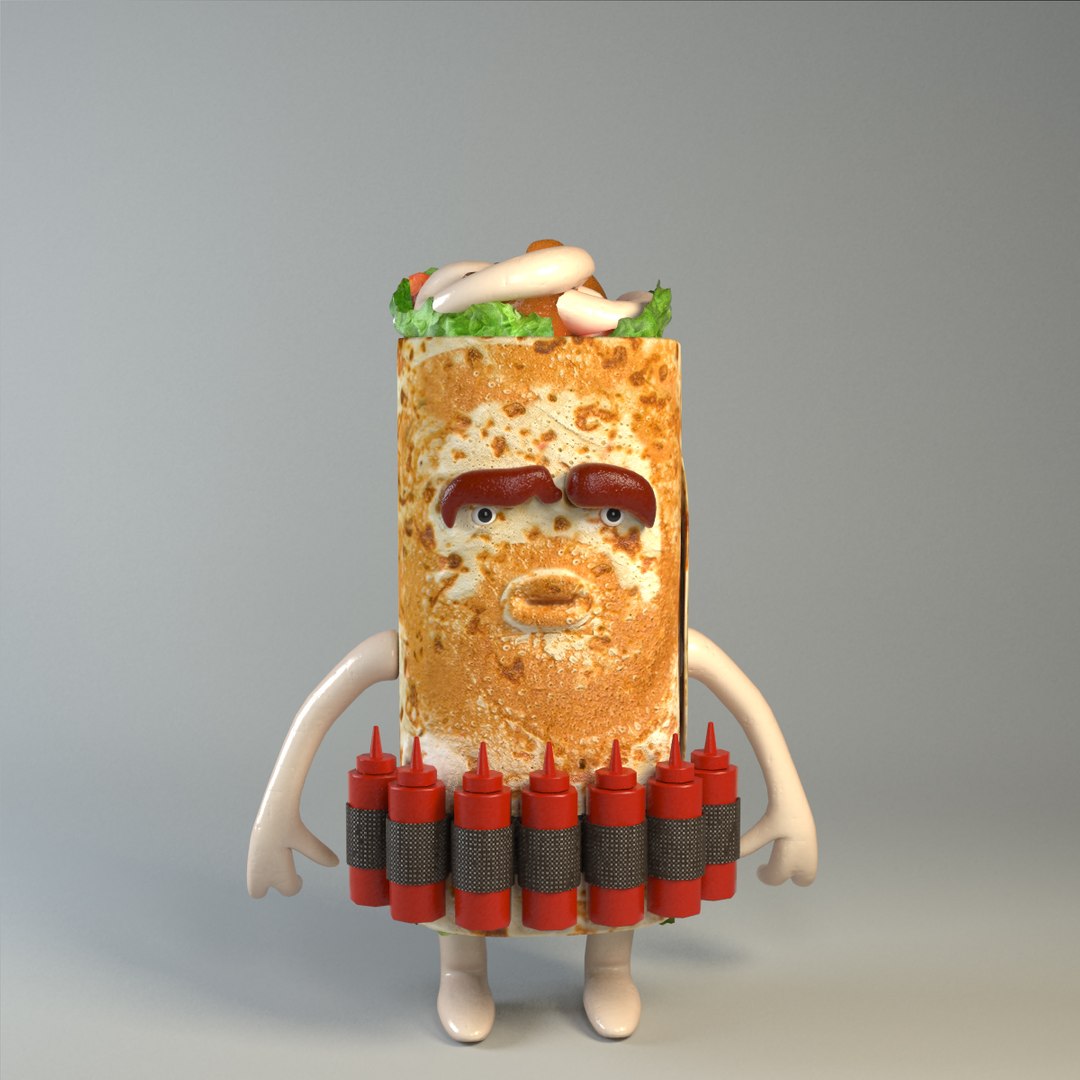Kebab Guy Modeled 3d Max